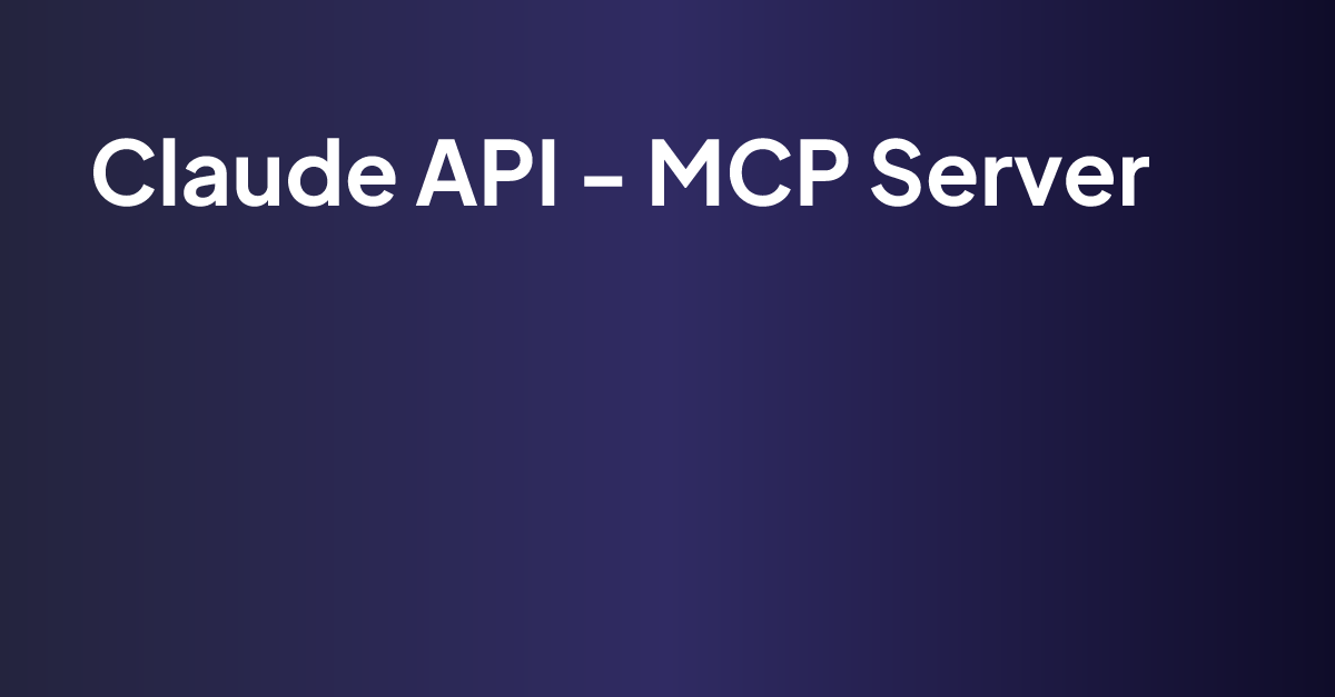 Claude Api Mcp Server